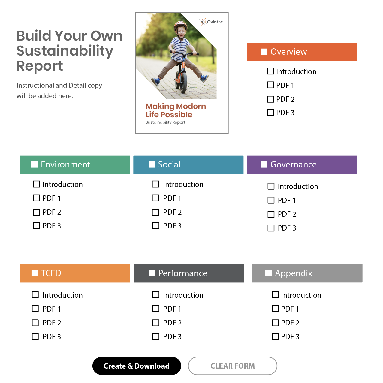 Build Your Own Sustainability Report – Ovintiv